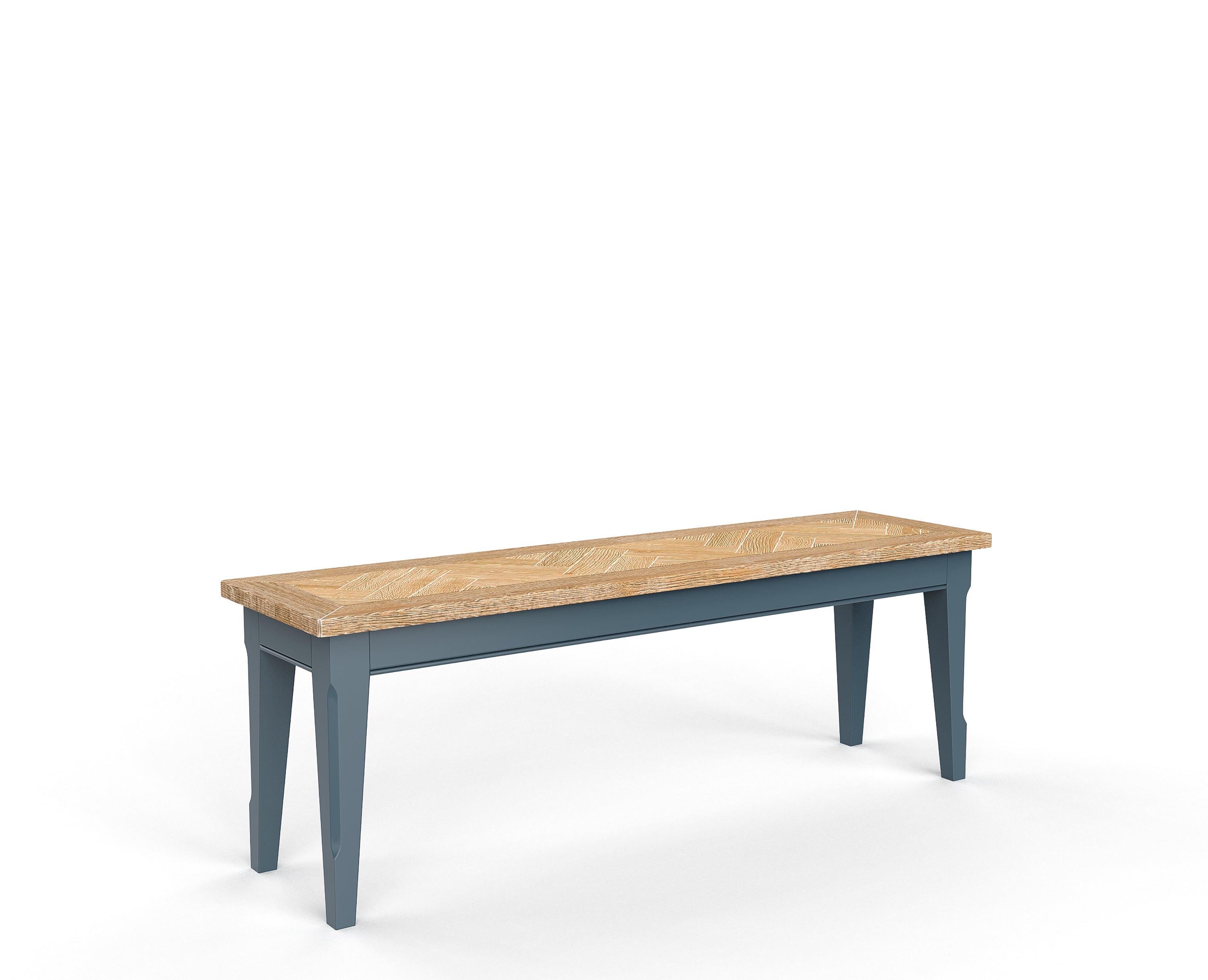 Signature Blue Dining Bench (130 cm) – Signature Hardwood