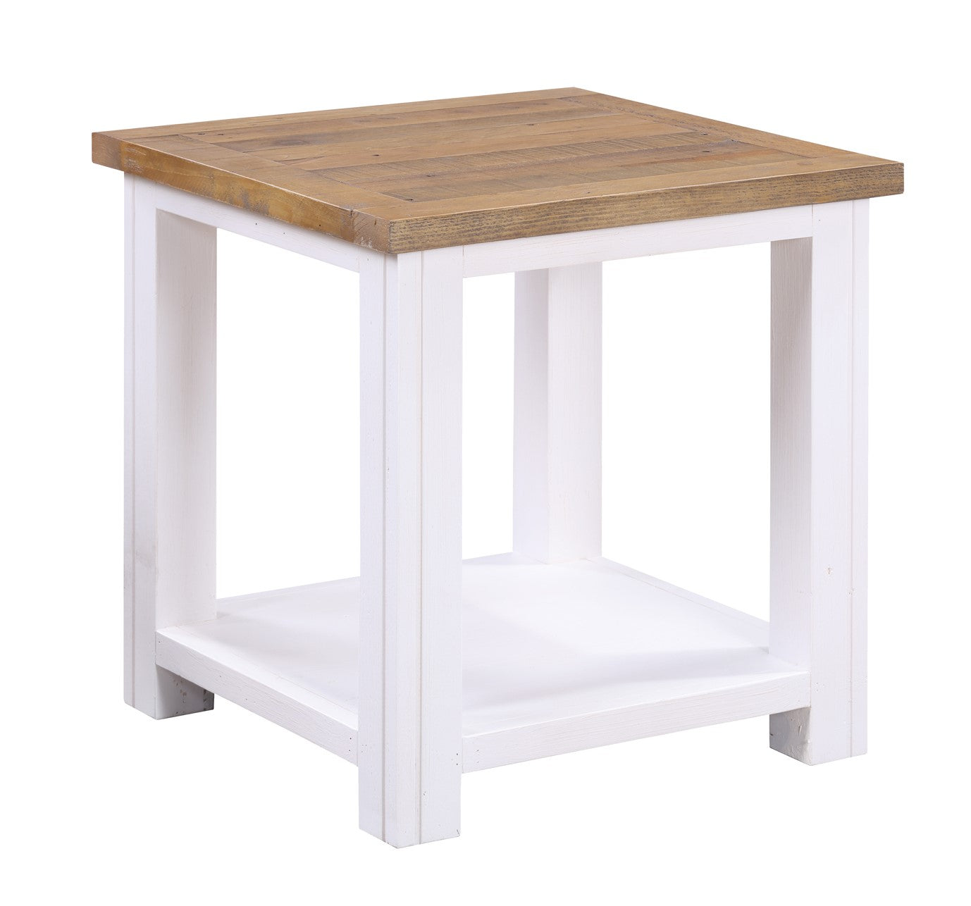 Splash of White Lamp Table – Signature Hardwood